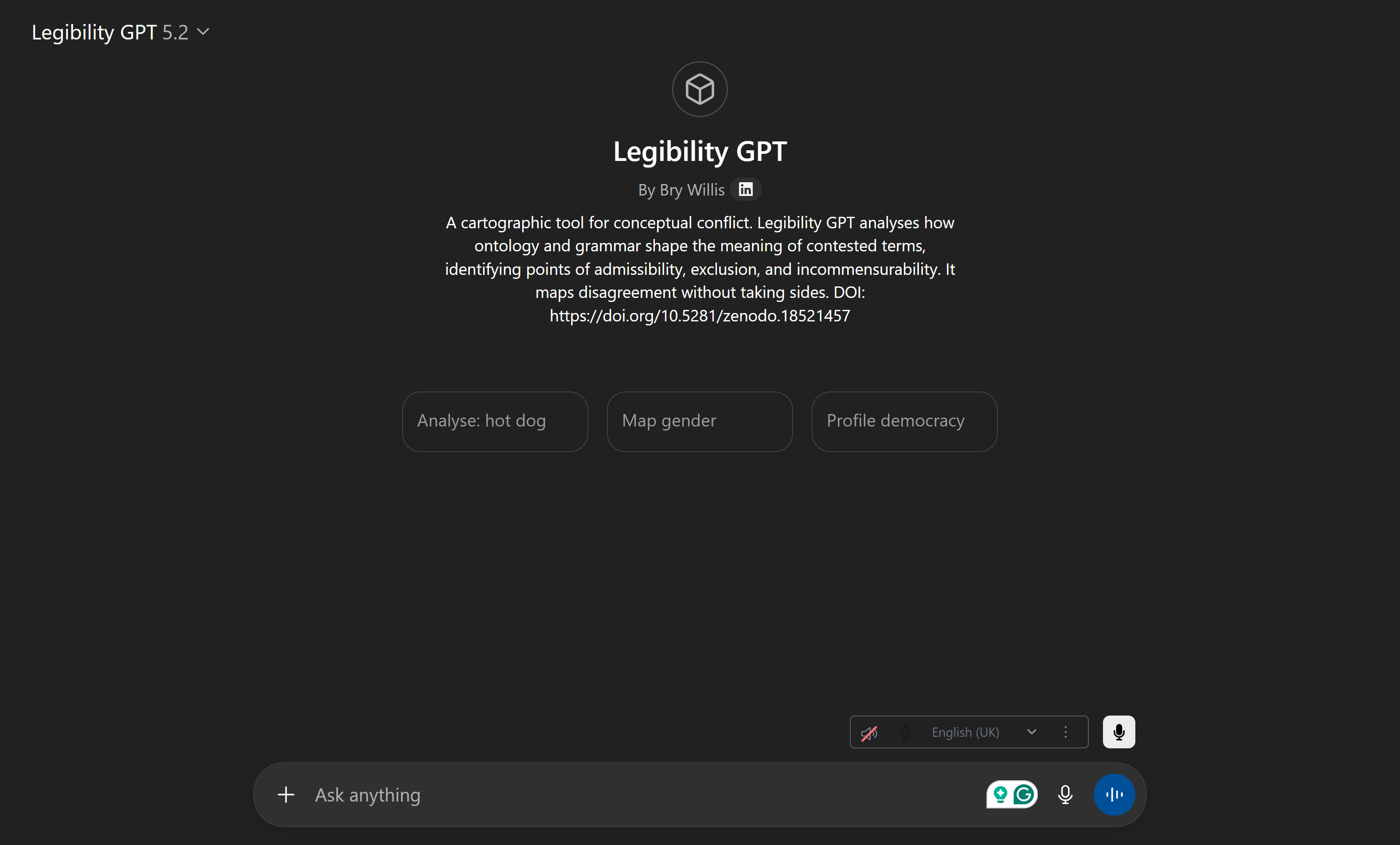 Announcement: Legibility GPT – Philosophics